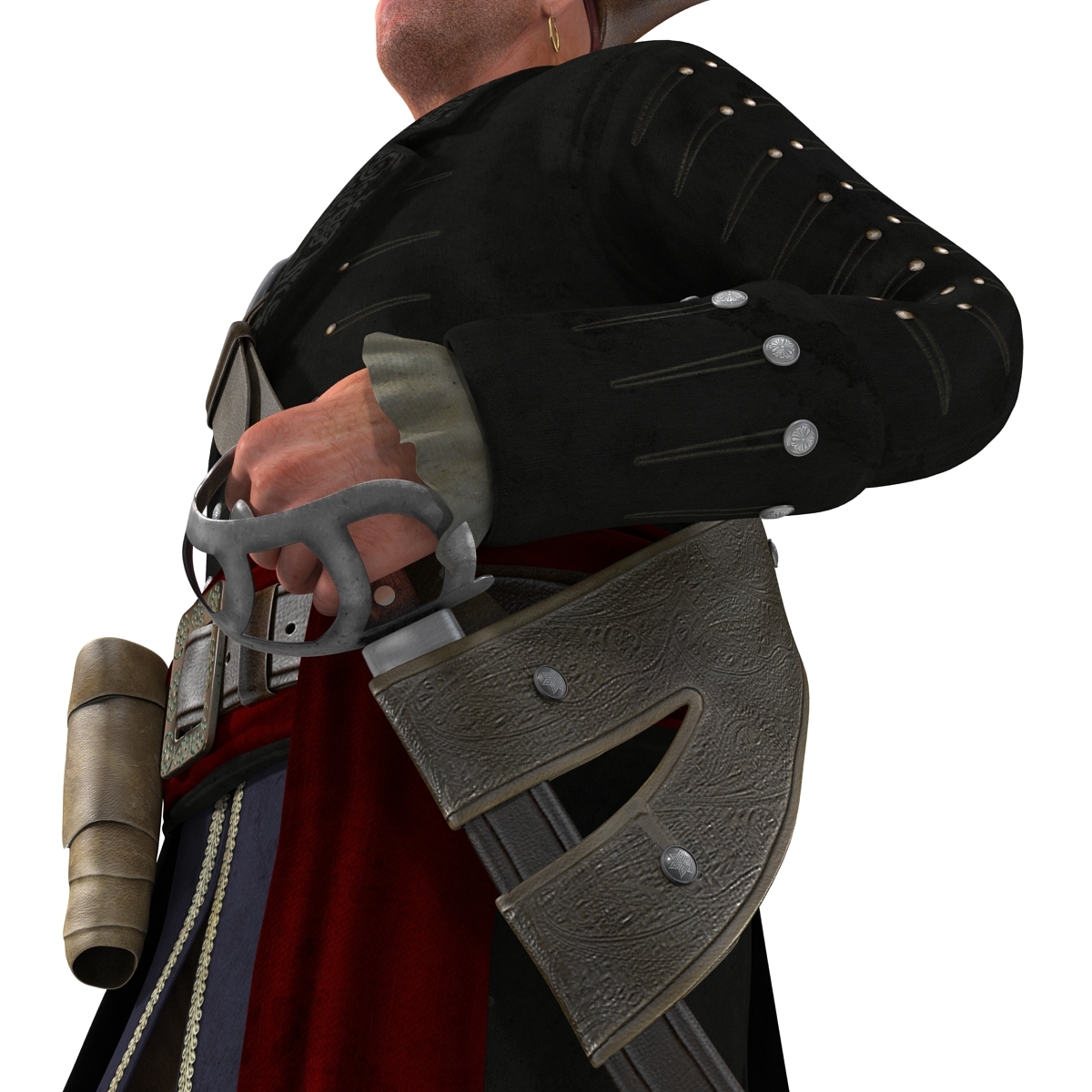 pirate pose 1 3d max