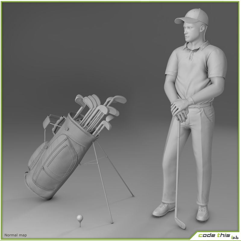 3d golf bag