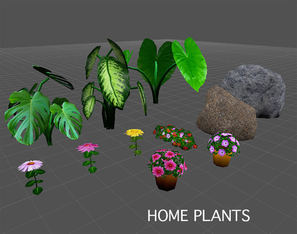 3d model trees different mesh
