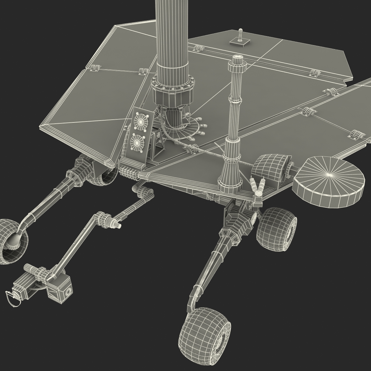 3d chinese lunar rover model