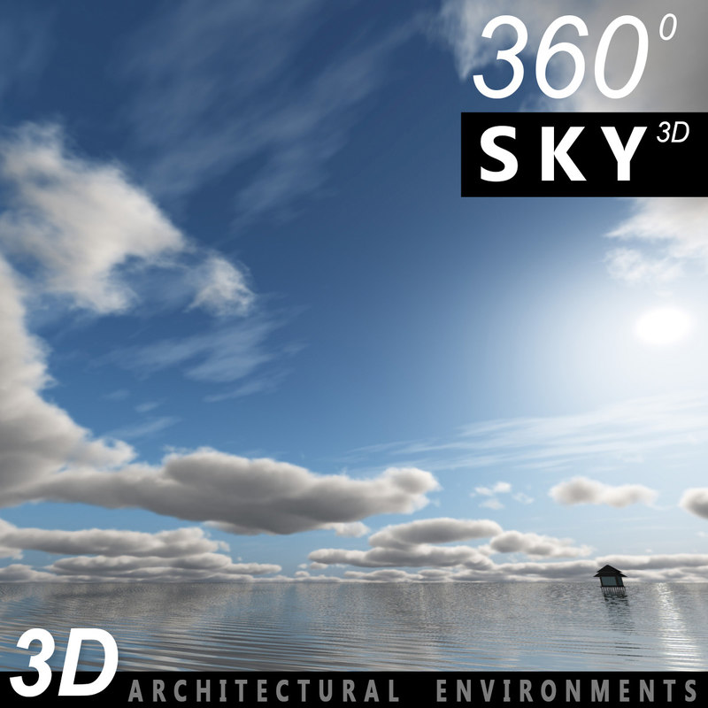 3ds max sky clouds