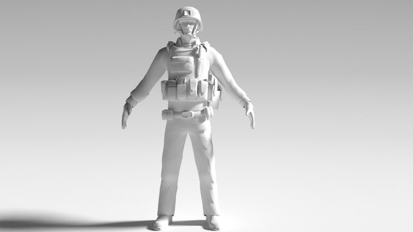 Blender Soldier Models | TurboSquid
