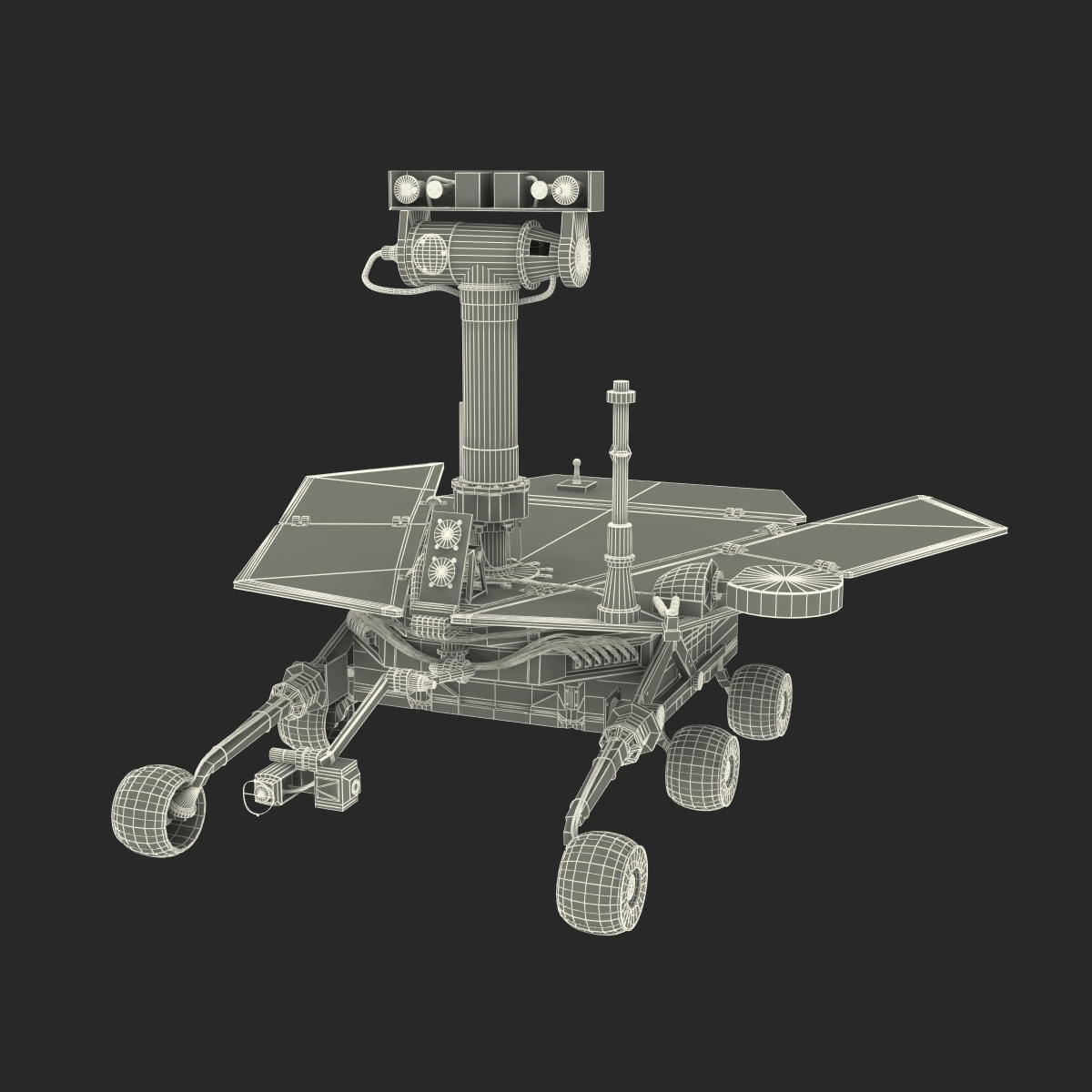 3d chinese lunar rover model