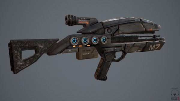 modelo 3d Mass Effect - M-7 Lancer - TurboSquid 808406