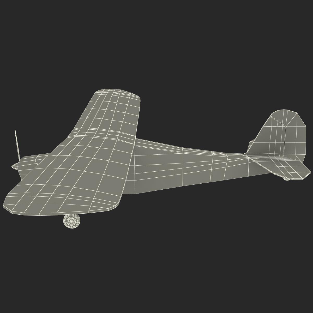 radio control rc airplane 3d model