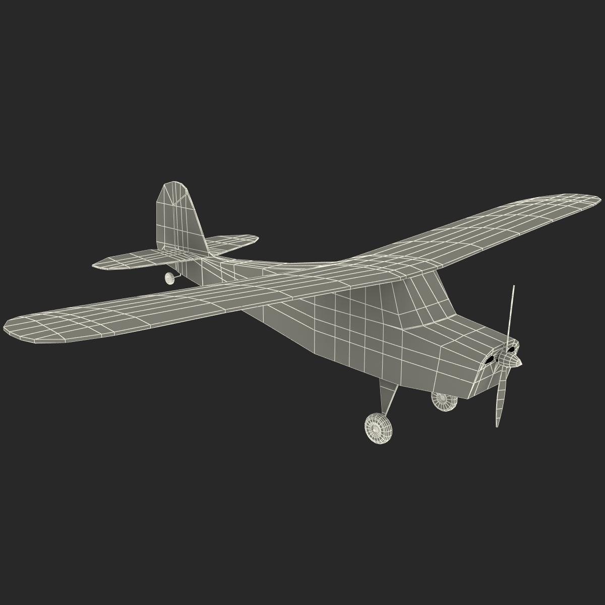 radio control rc airplane 3d model