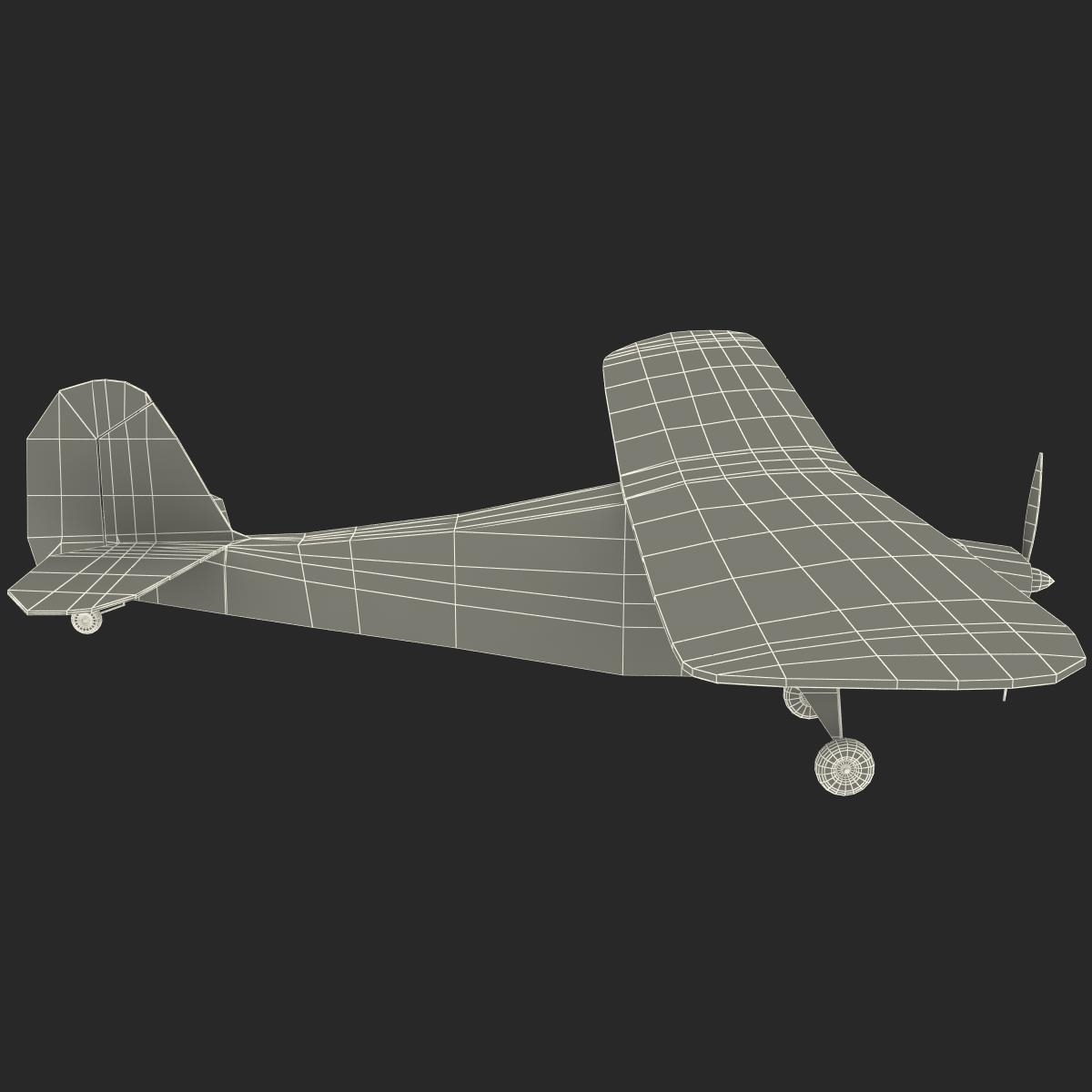 radio control rc airplane 3d model