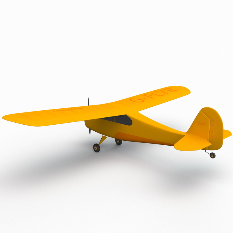radio control rc airplane 3d model