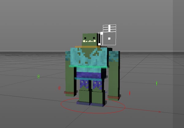 3d zombie mutant model