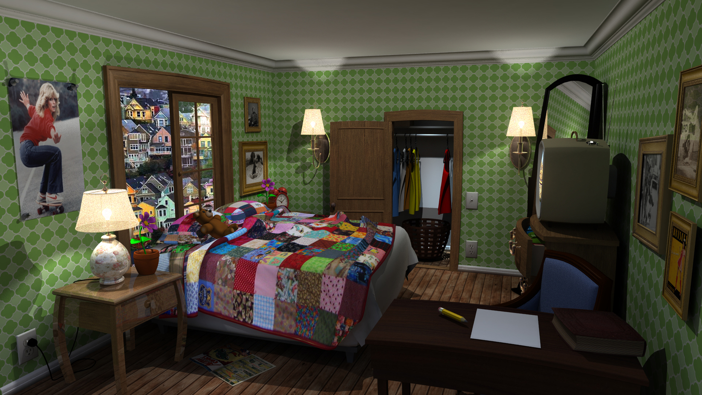 3d stylized interior model