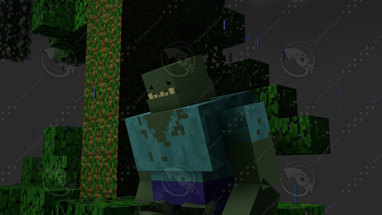 3d zombie mutant model