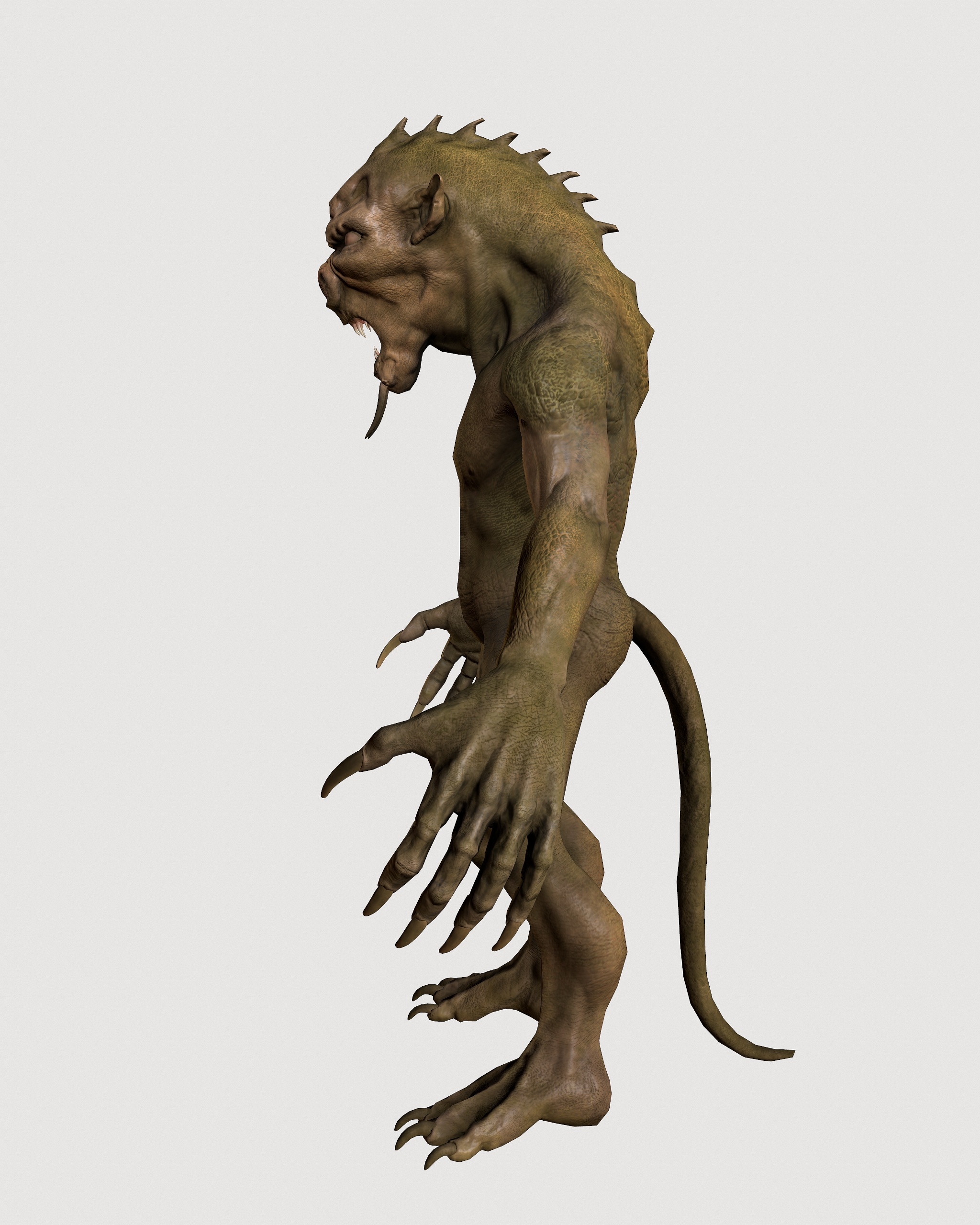 3ds max three-eyed creature