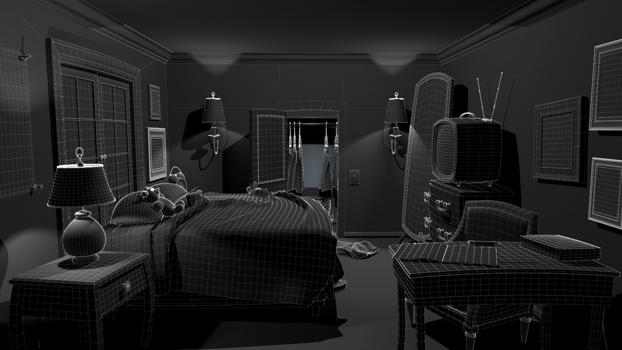 3d stylized interior model