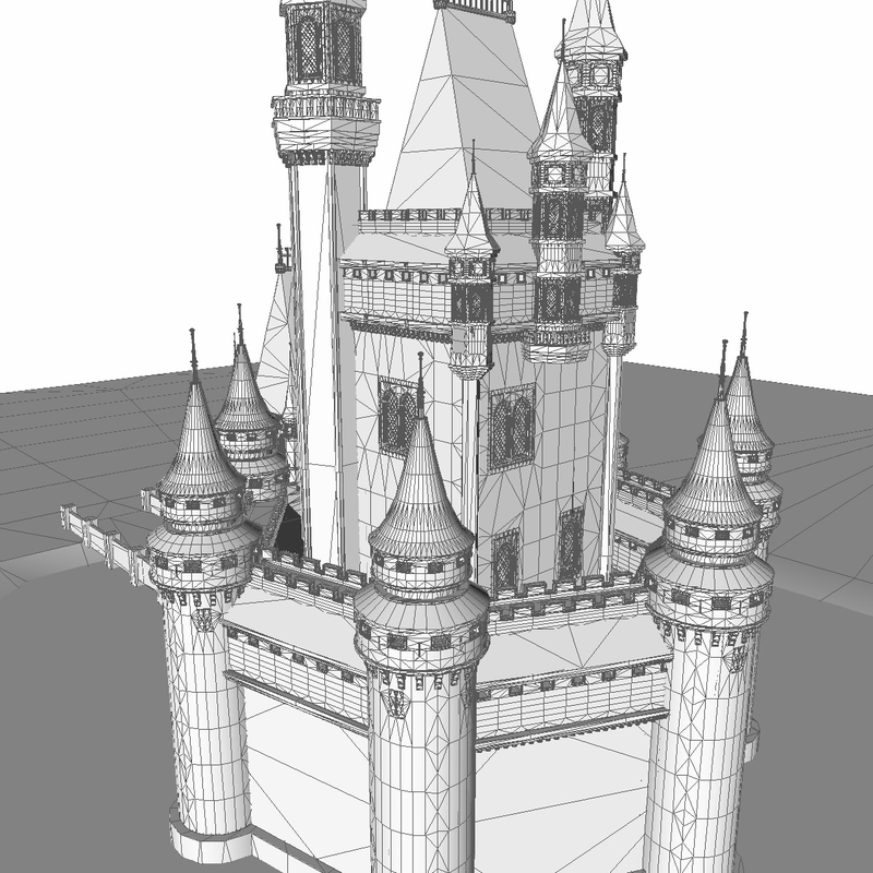 3d castle building