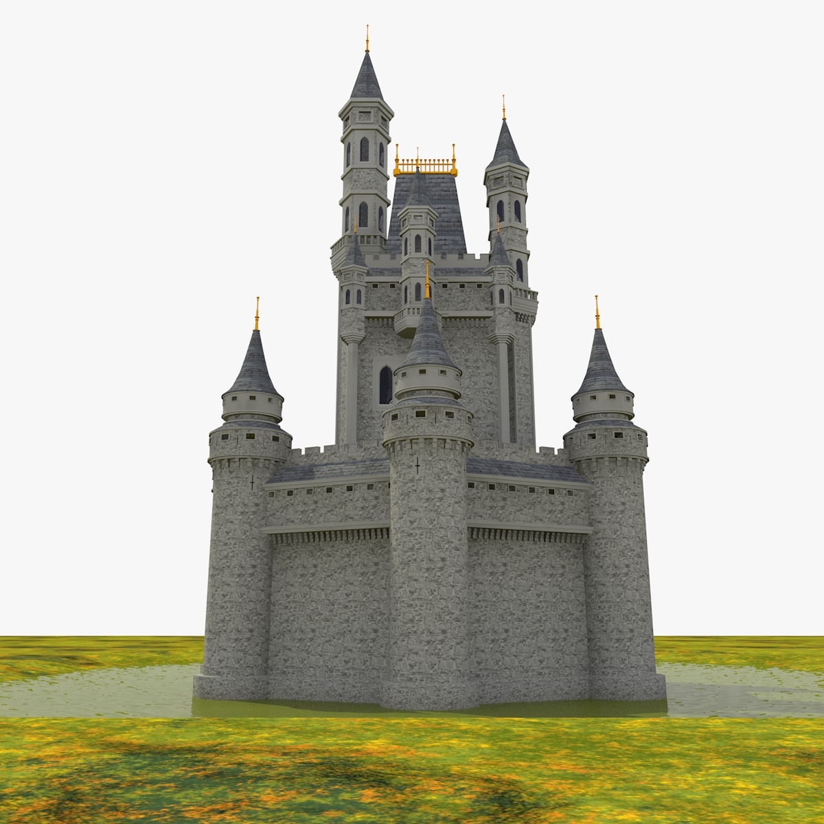3d castle building
