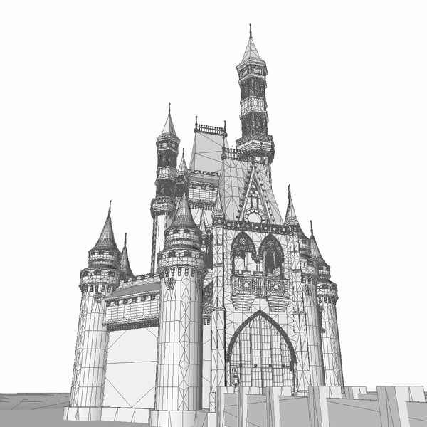 3d castle building