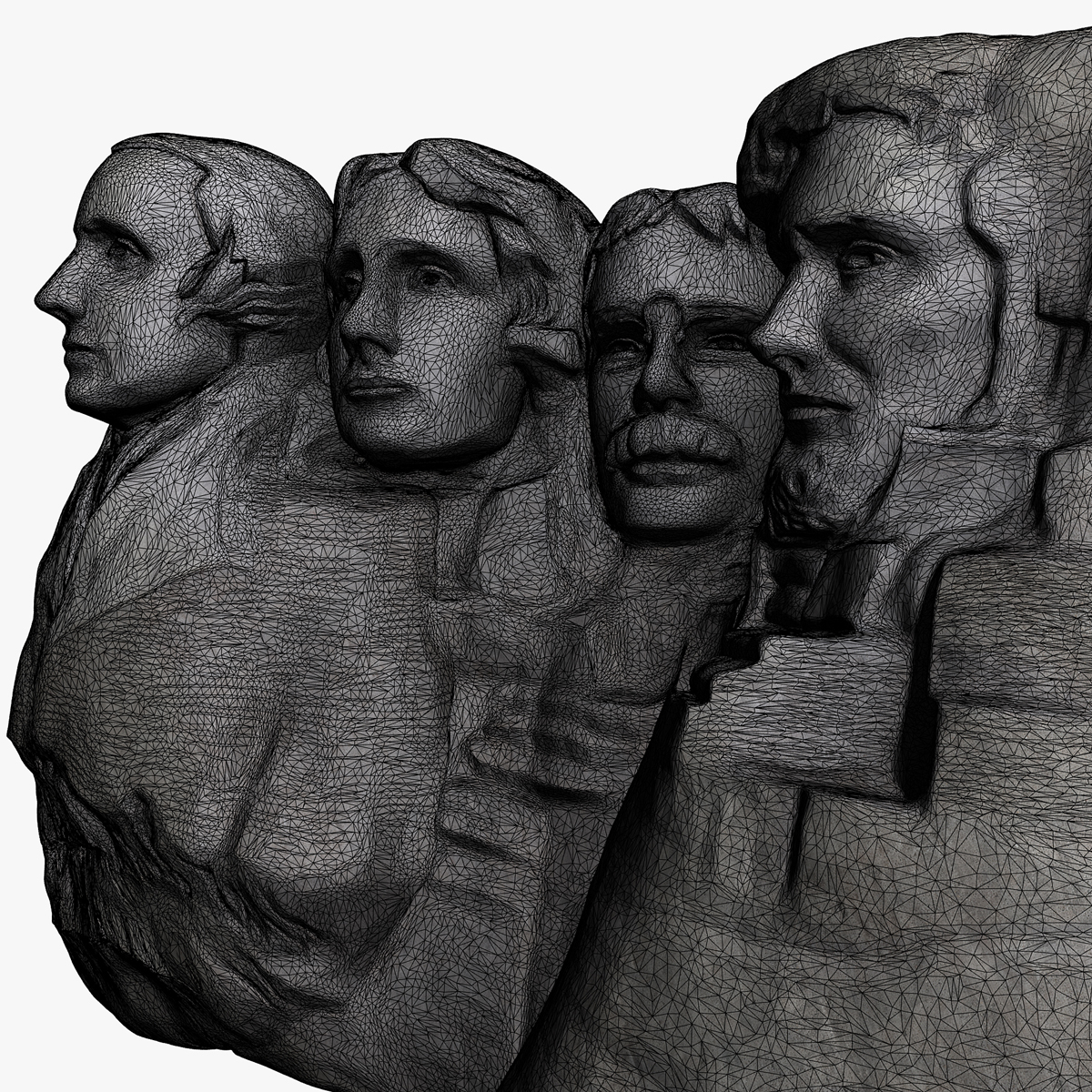 mount rushmore 3d model