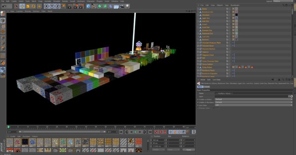 minecraft pack 3d model