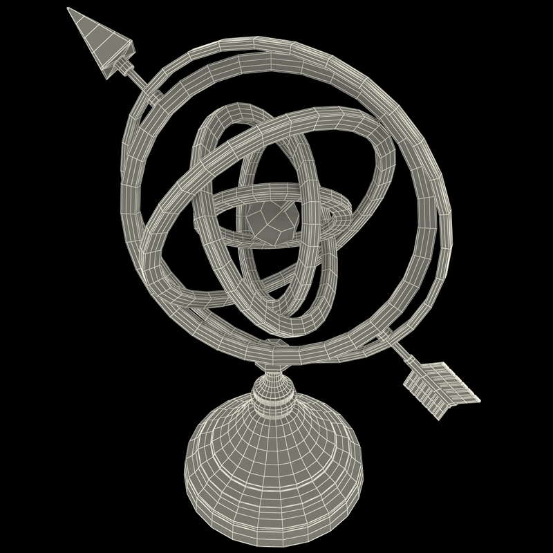 3ds max armillary sphere