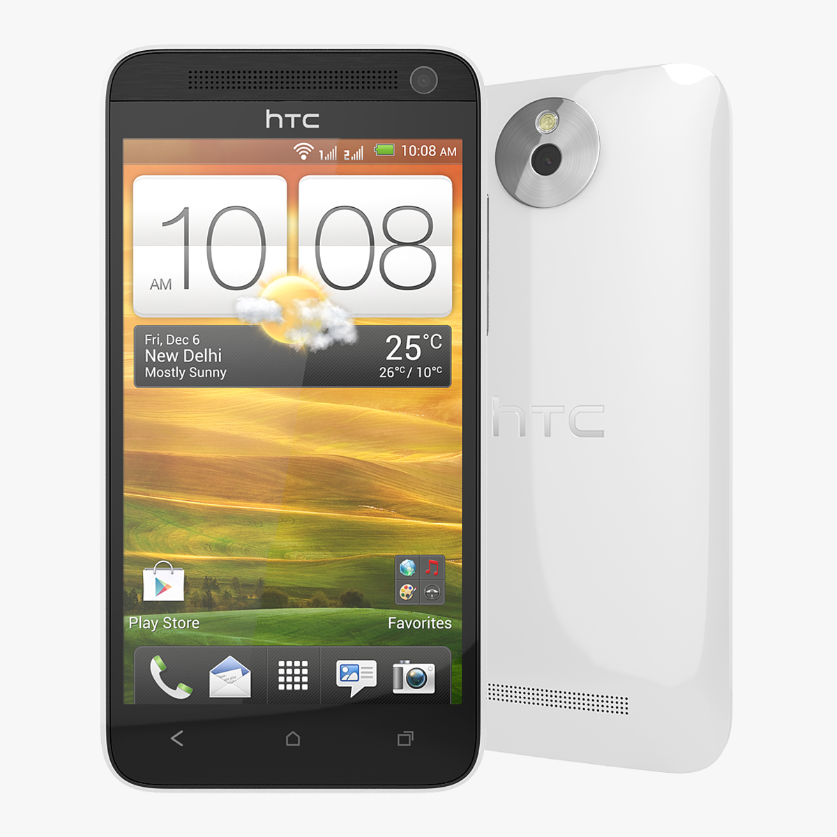 htc desire smartphone white
