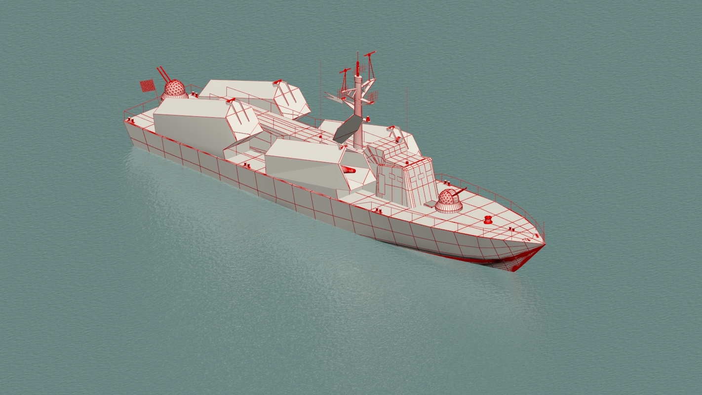 3d model project osa missile boats