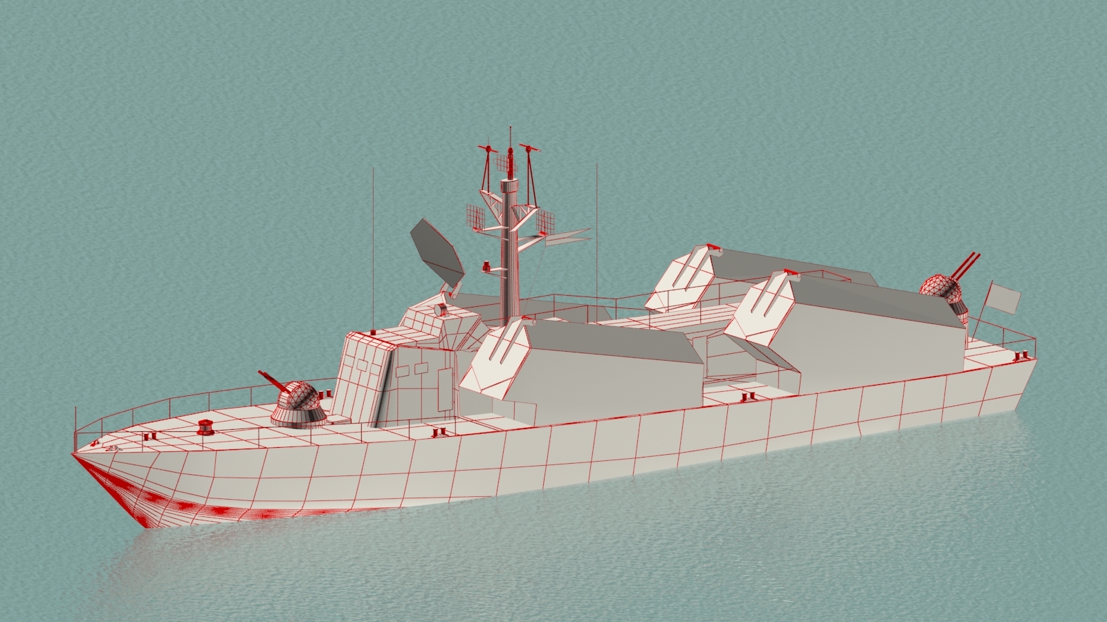 3d model project osa missile boats