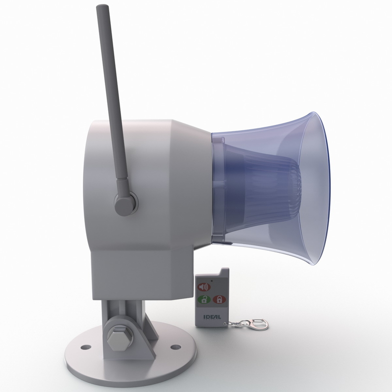3d wireless siren remote control model