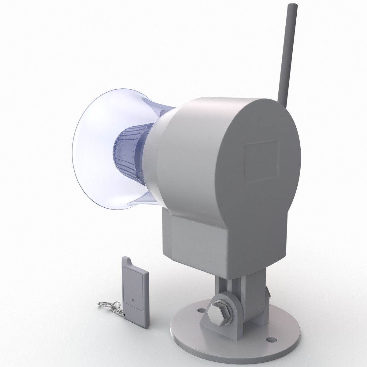 3d wireless siren remote control model