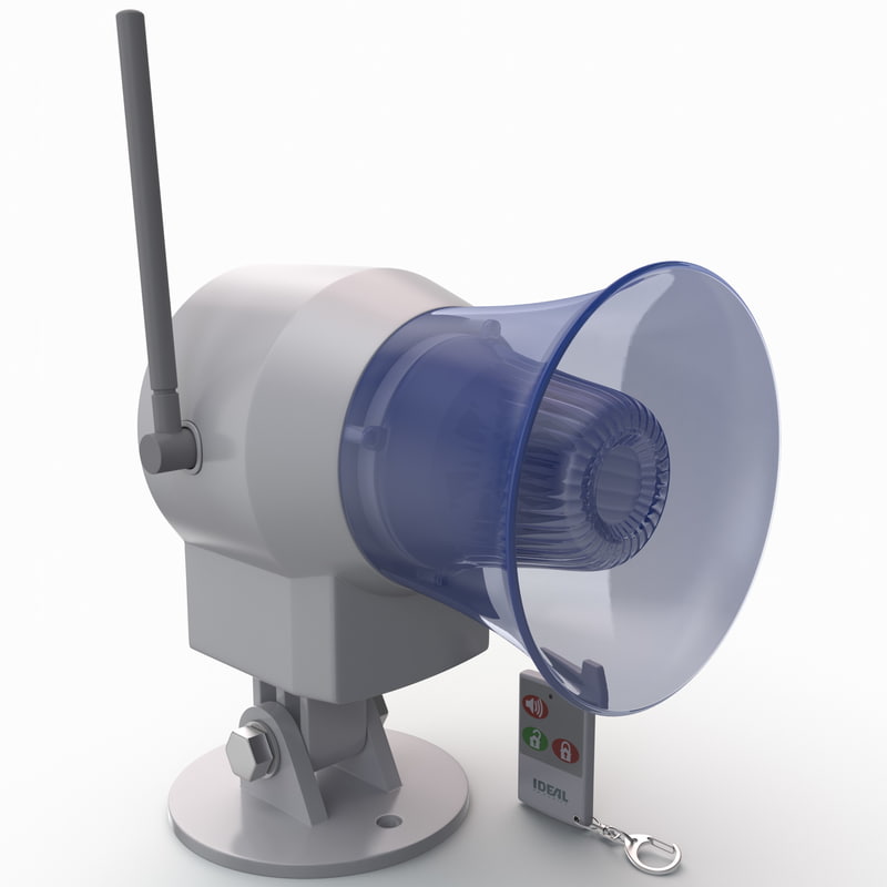 3d wireless siren remote control model