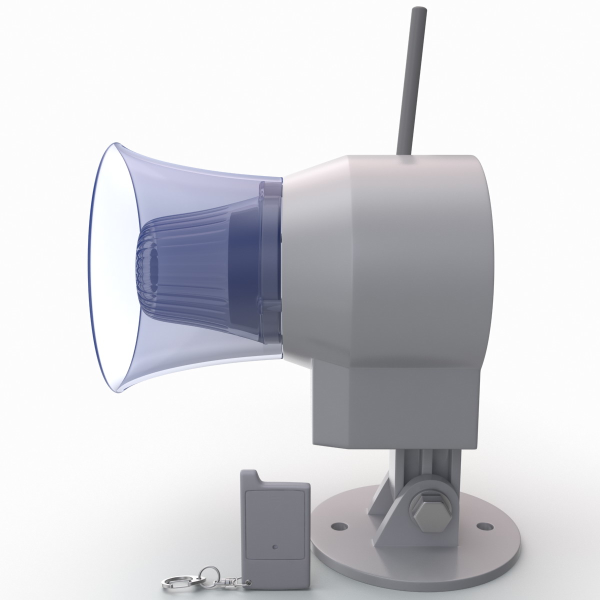 3d wireless siren remote control model