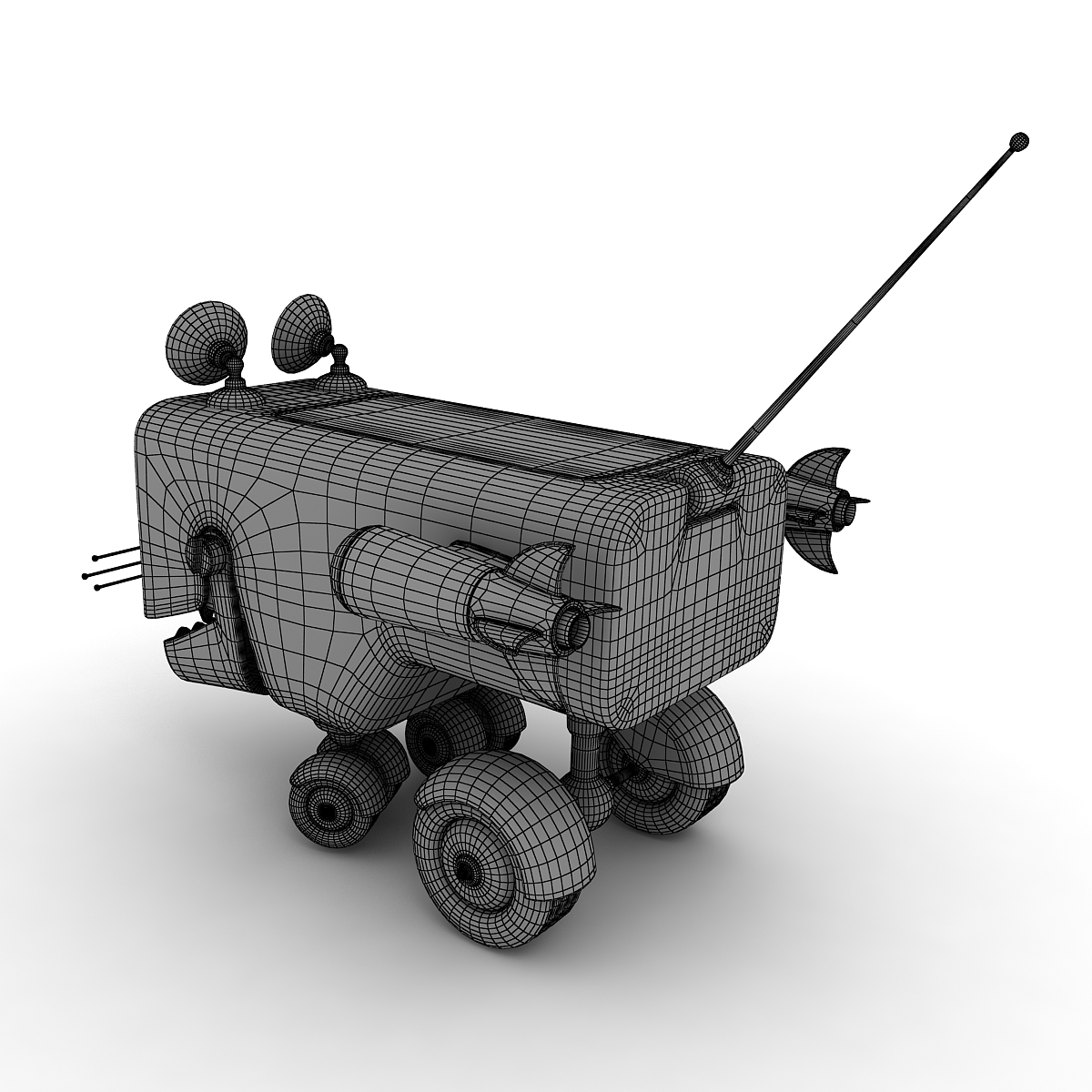 3d model toy robot cat