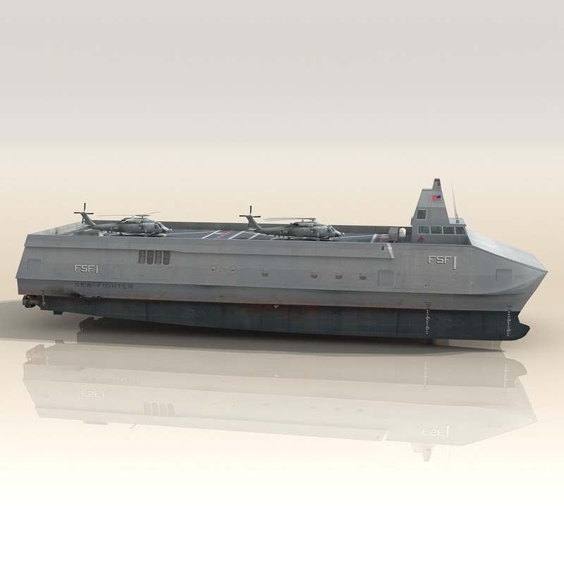 uss fsf 1 sea 3d max