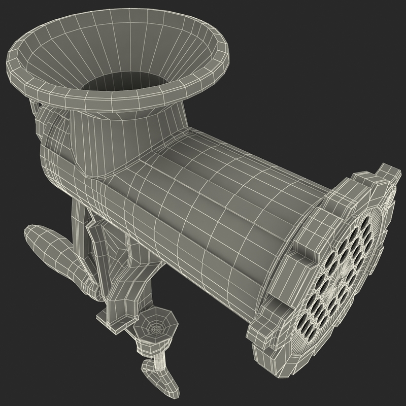 3d model manual meat grinder