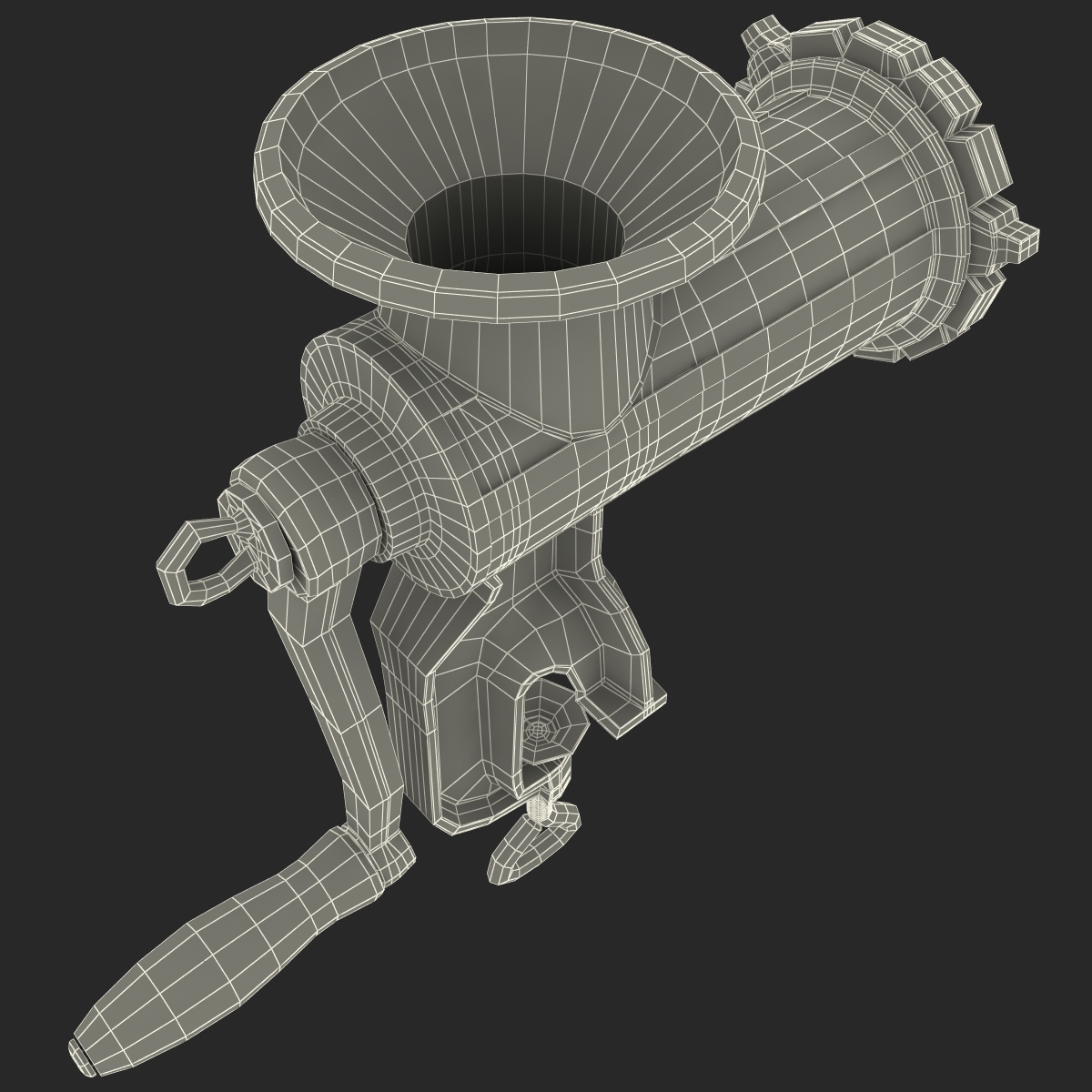 3d model manual meat grinder