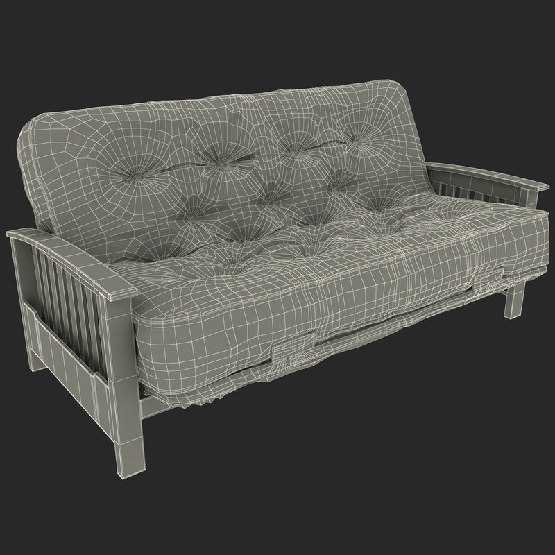 sofa futon 3d model