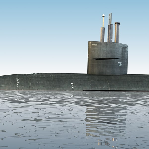 uss ssn ssgn 9 3d model