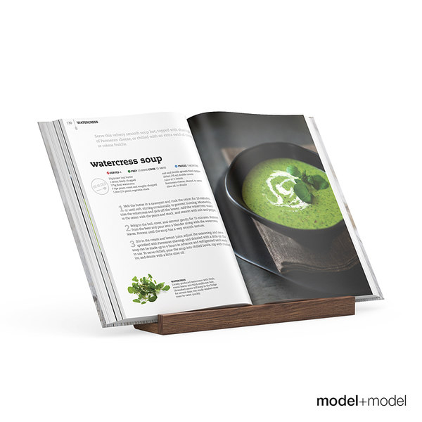 3d set kitchen books stand