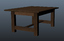 wooden table obj free