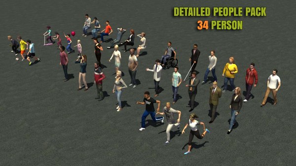 male swimmer 3d model