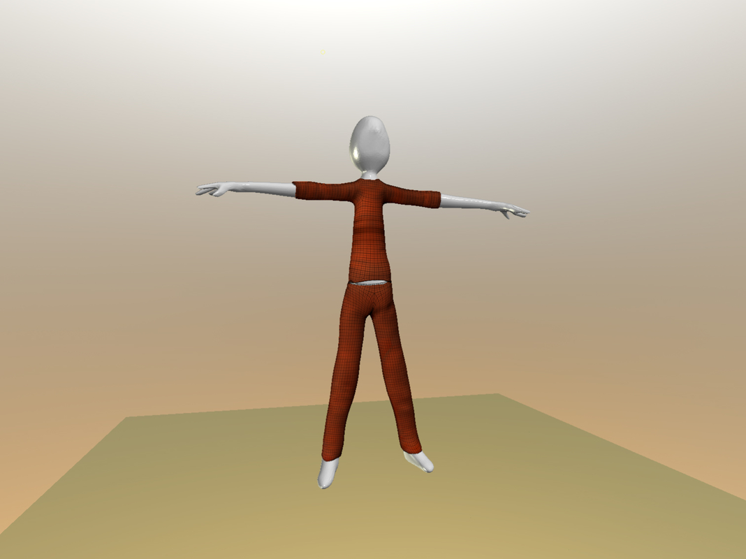 rigged stick figure 3d model