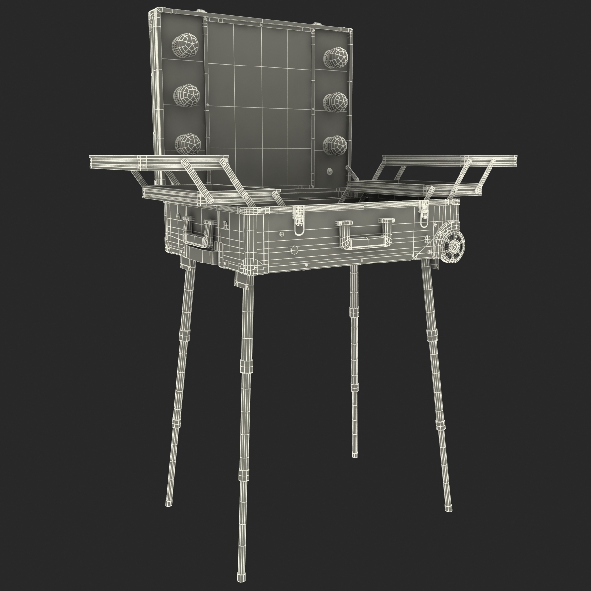 3d portable makeup stand model