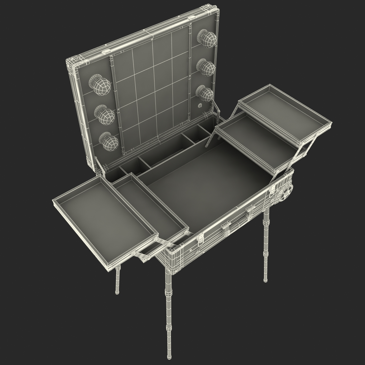 3d portable makeup stand model