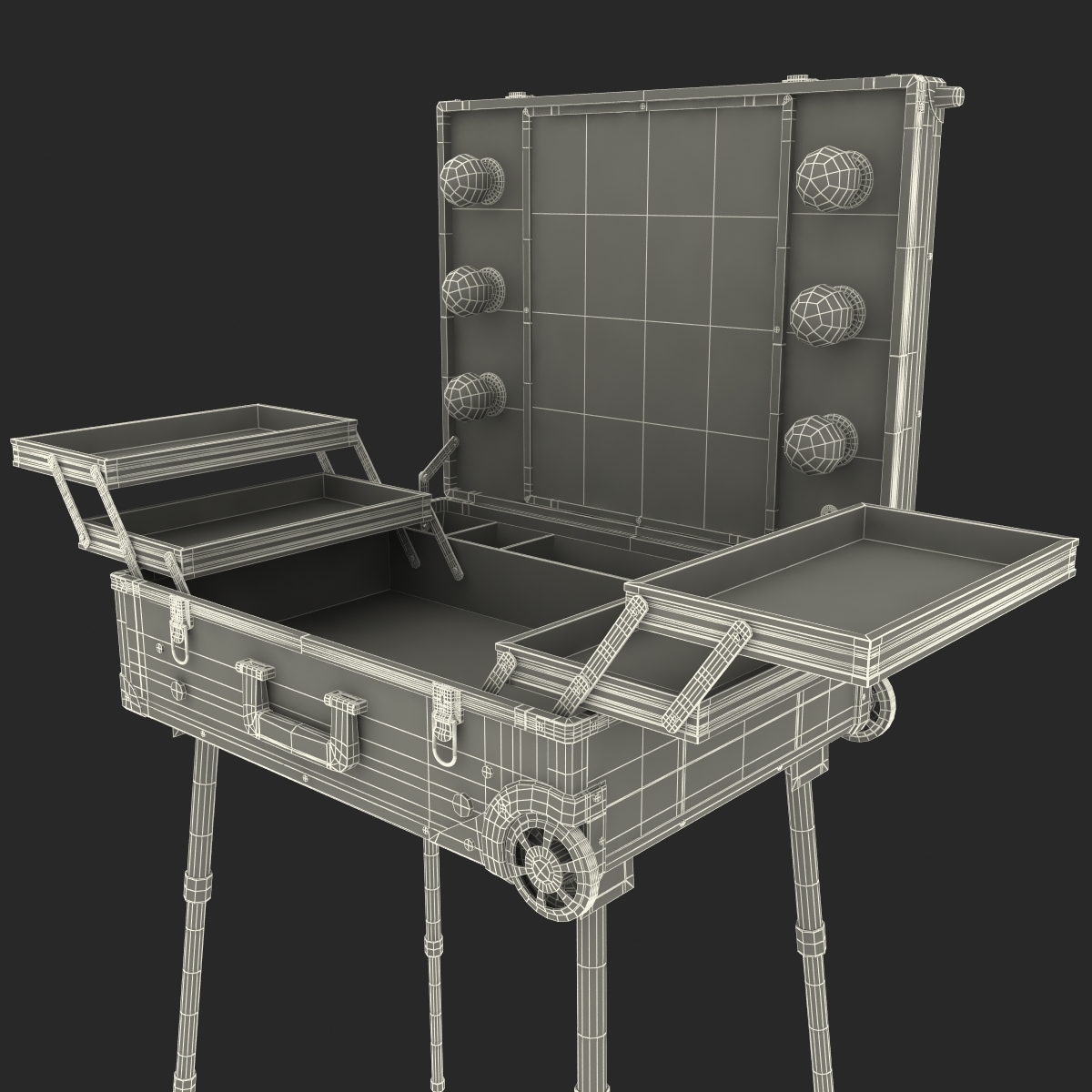 3d portable makeup stand model