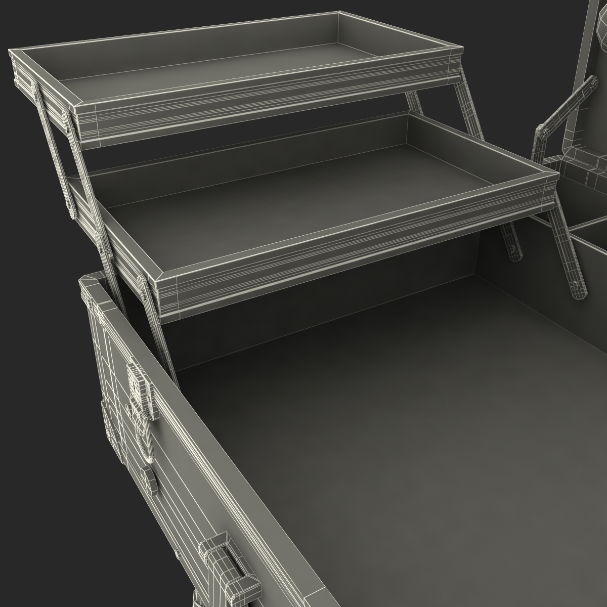 3d portable makeup stand model