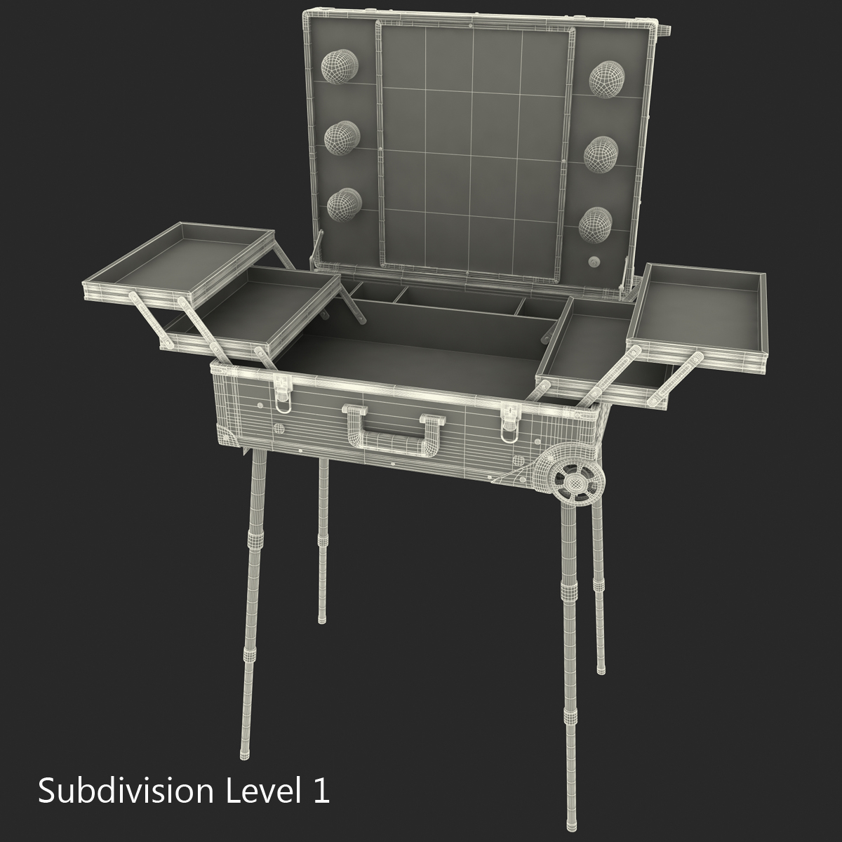 3d portable makeup stand model