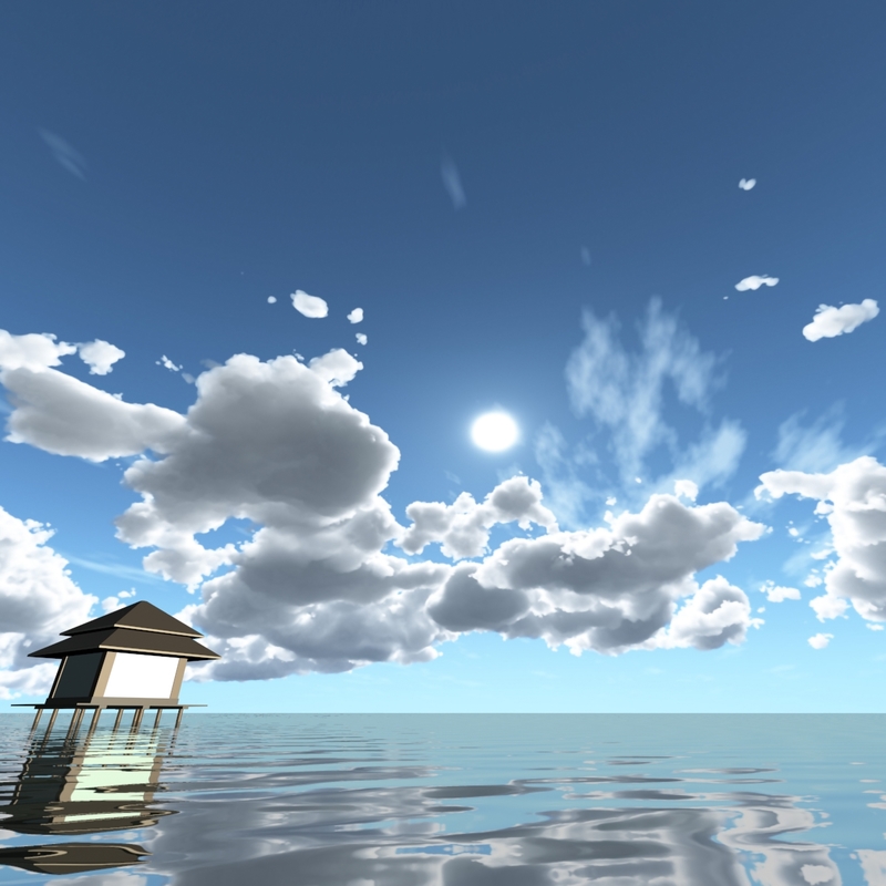 3d model sky clouds