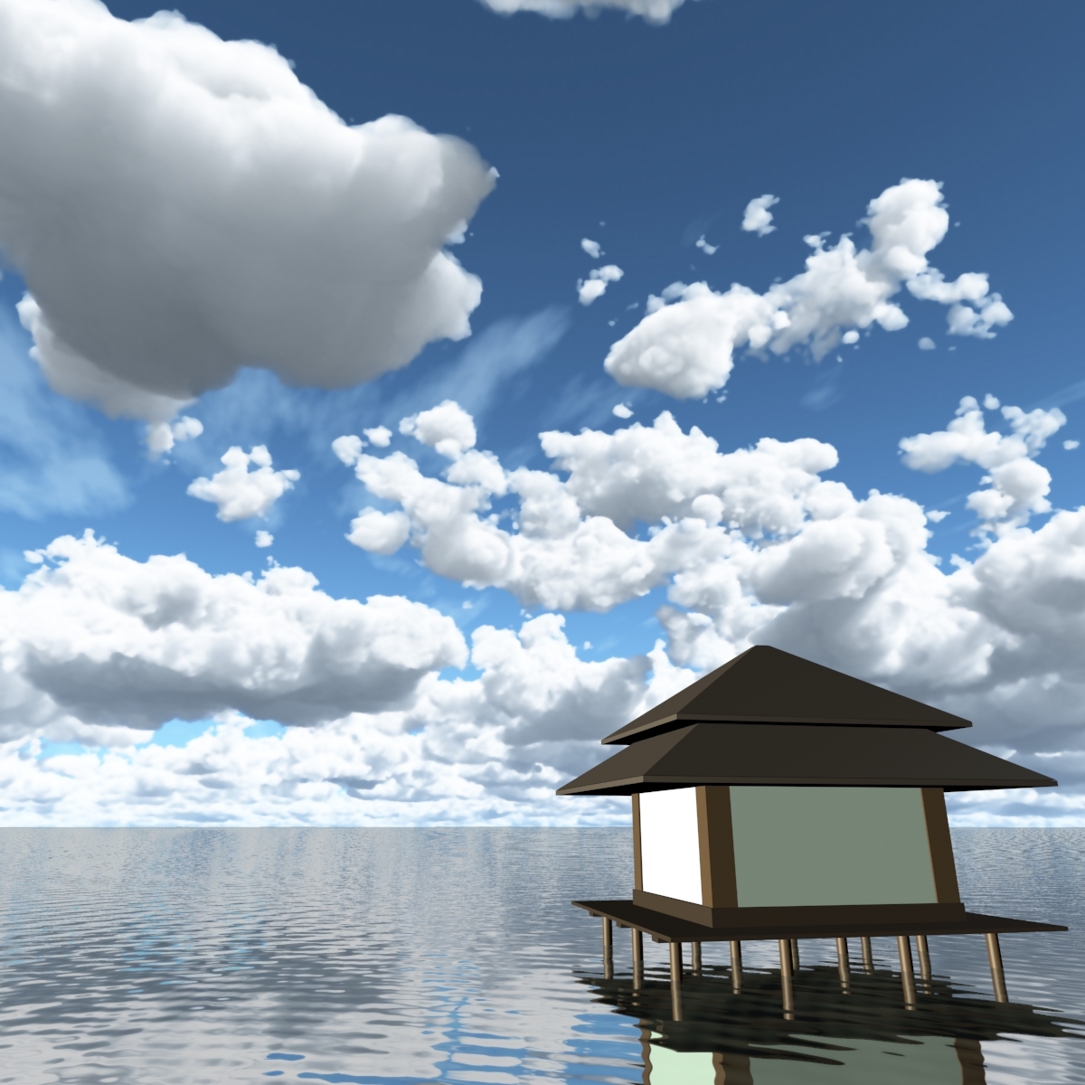 3d model sky clouds