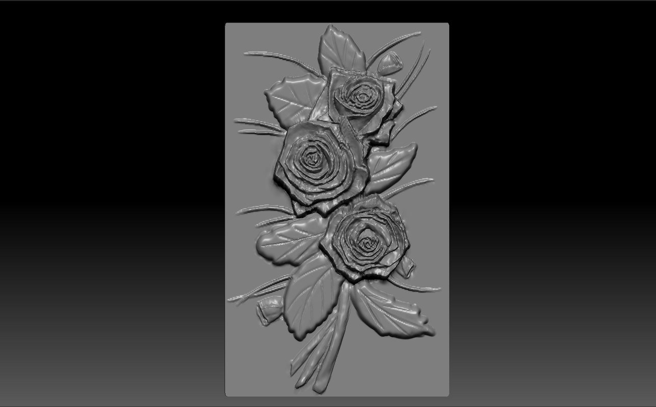 3d obj flower cnc