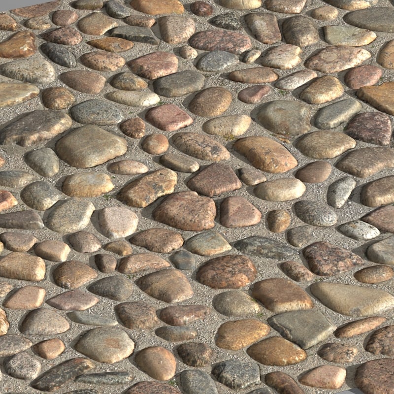 3d model paving stones 02