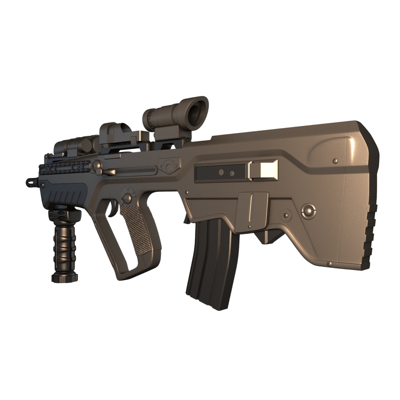 assault rifle tavor x95 obj